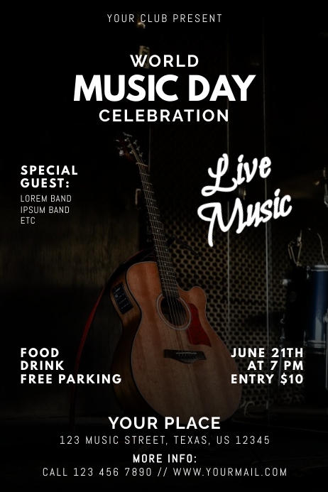 world music day Template | PosterMyWall