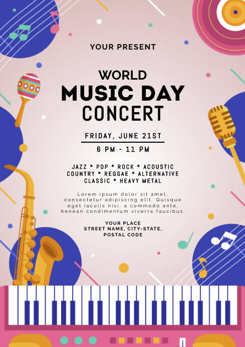 world music day Template | PosterMyWall