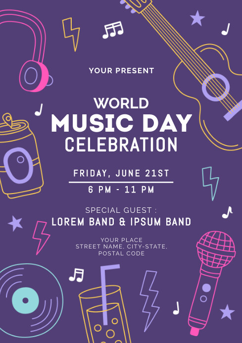 world music day Template | PosterMyWall