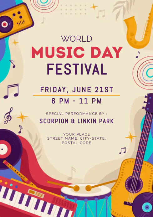 world music day Template | PosterMyWall