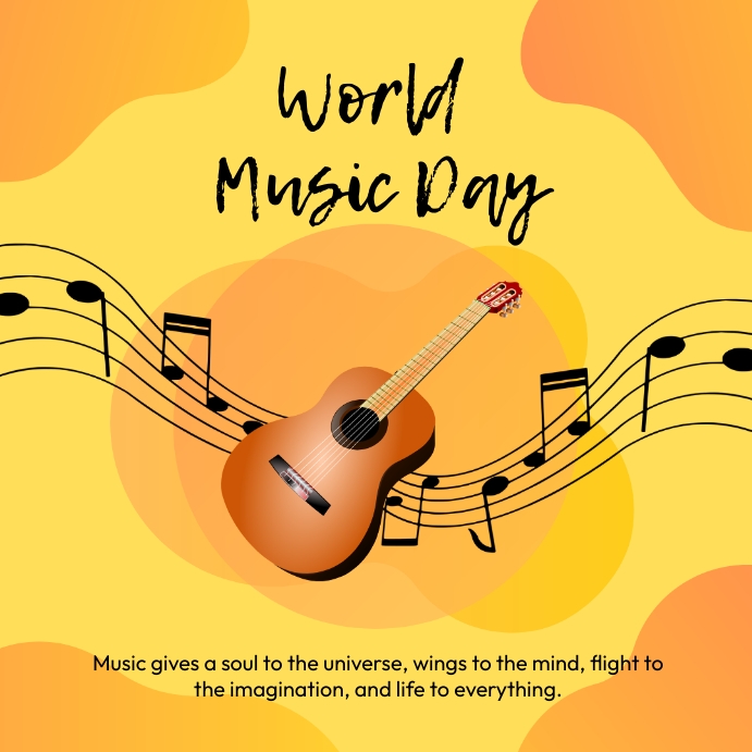 WORLD MUSIC DAY Template | PosterMyWall