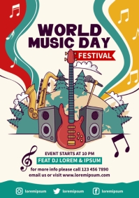 Music Lessons poster Template | PosterMyWall