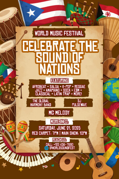 World Music Festival: Celebrate the Sound of Nations Template ...