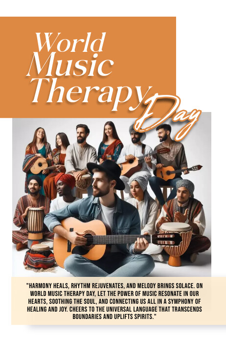 world music therapy Template | PosterMyWall