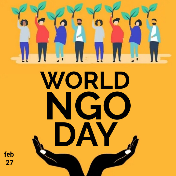 world ngo day flyer template and poster 2024 | PosterMyWall