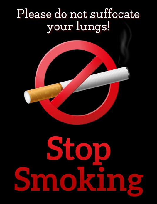 World No Tobacco Day, No Smoking Template | PosterMyWall