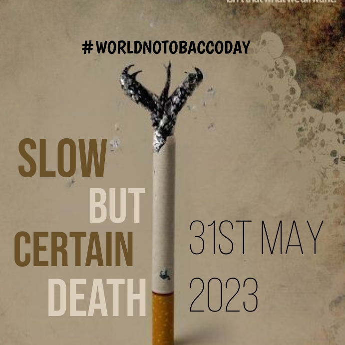 World No Tobacco Day / No smoking Template | PosterMyWall