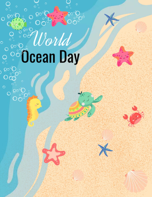 World Ocean Day 8th June Template | PosterMyWall