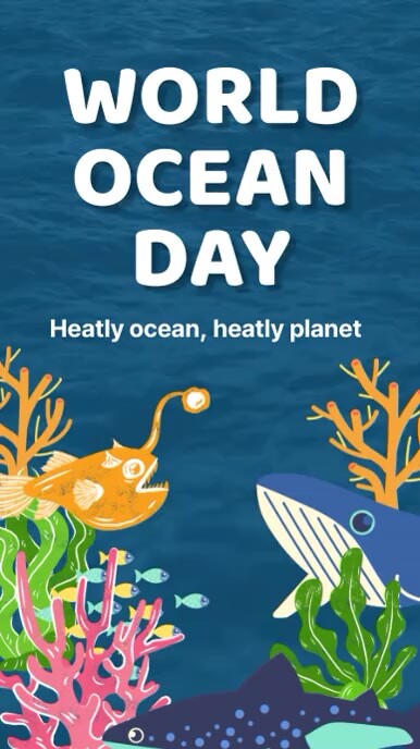 World Ocean Day Ads Template | PosterMyWall