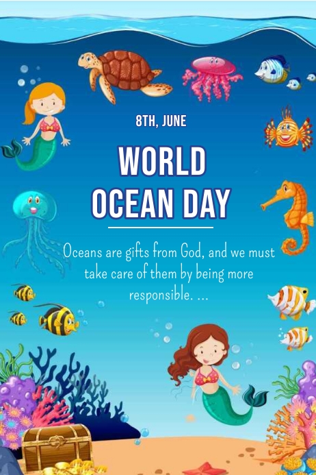world ocean day Template | PosterMyWall