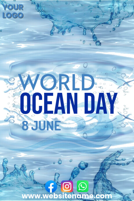 World Ocean Day Poster Template | PosterMyWall