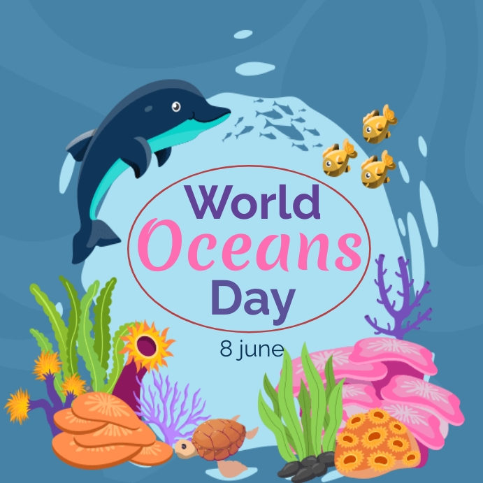 Plantilla de World oceans day Instagram post | PosterMyWall