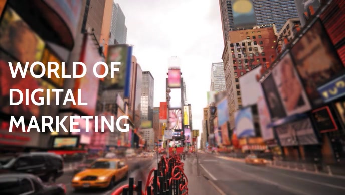 World of Digital Marketing video template | PosterMyWall