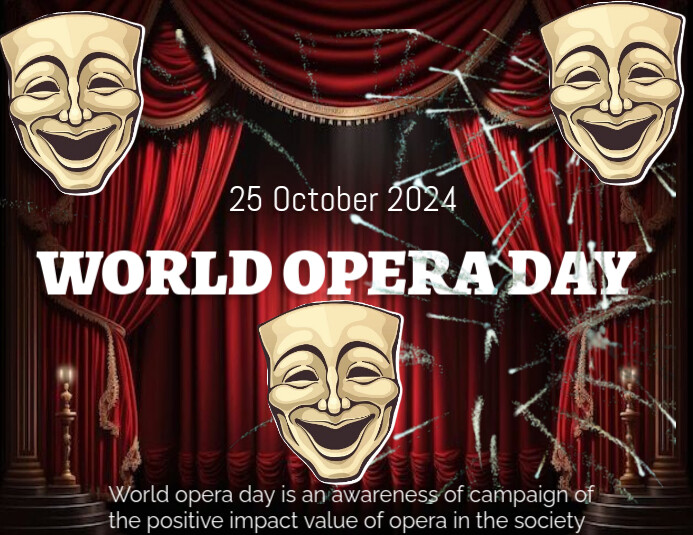 Plantilla de World opera day, theatre | PosterMyWall