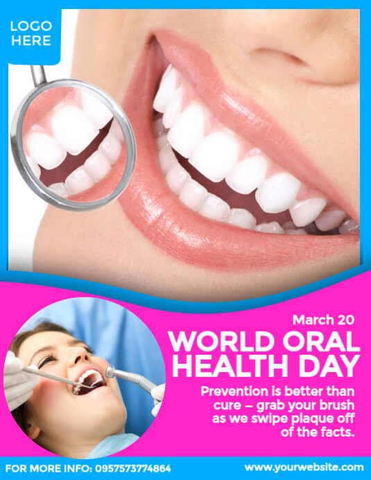 Copy of World Oral Health Day Flyer | PosterMyWall