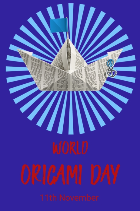 World Origami Day, Origami Day Template | PosterMyWall