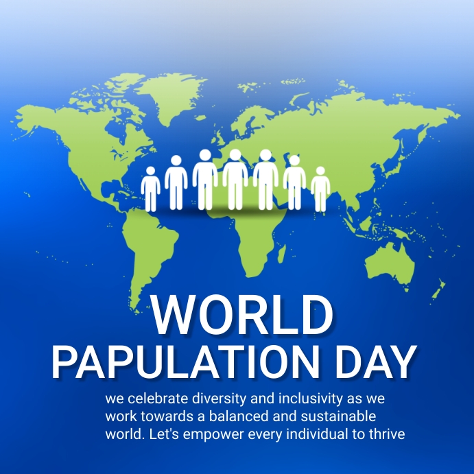 world papulation day Template | PosterMyWall