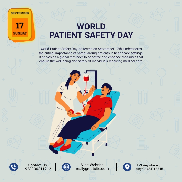 World Patient Safety Day Template | PosterMyWall