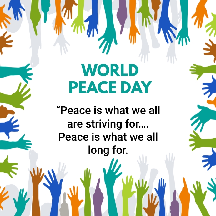 World peace day, Peace day Template | PosterMyWall