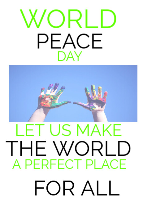 WORLD PEACE Template | PosterMyWall