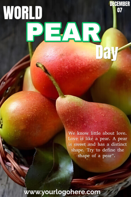 Copy of World pear day | PosterMyWall