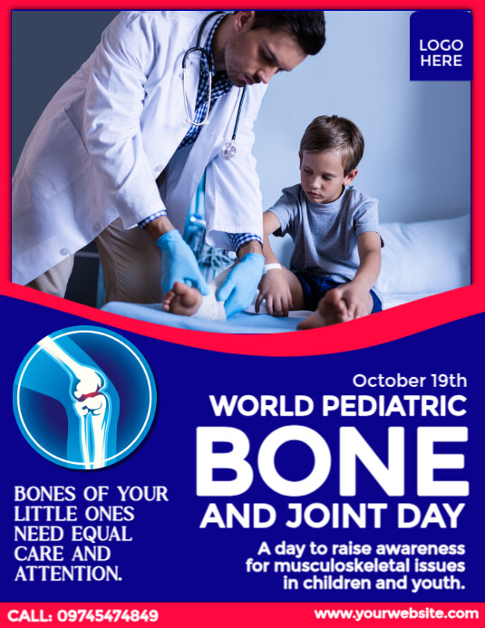 Copy of World Pediatric Bone and Joint Day Flyer | PosterMyWall