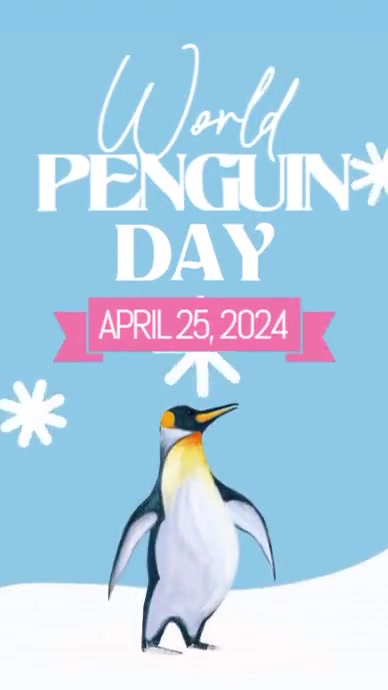 World Penguin Day Ads Template | PosterMyWall