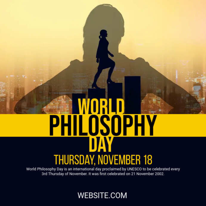 World Philosophy Day Template | PosterMyWall