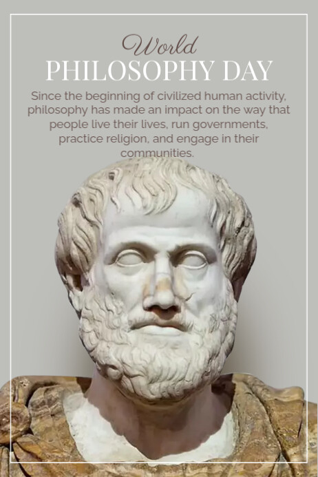 Copia de World Philosophy Day Poster | PosterMyWall