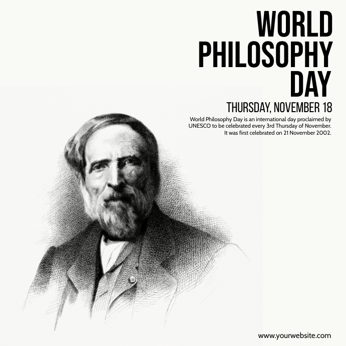 World Philosophy Day poster Template | PosterMyWall
