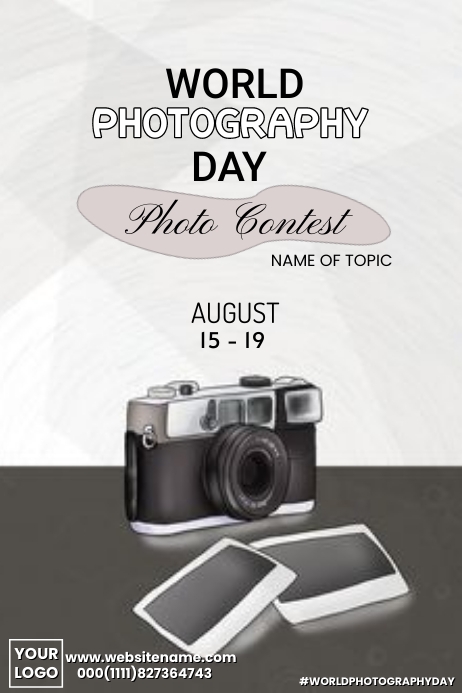 Copy of World photography day templete 2023 | PosterMyWall