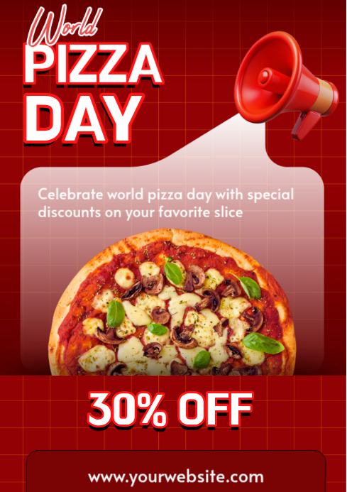 Plantilla de World pizza day | PosterMyWall