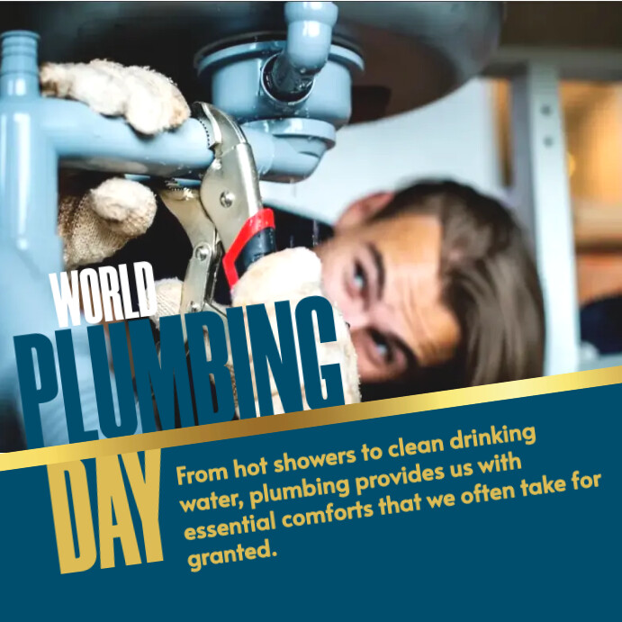 World Plumbing Day Instagram Post Template | PosterMyWall
