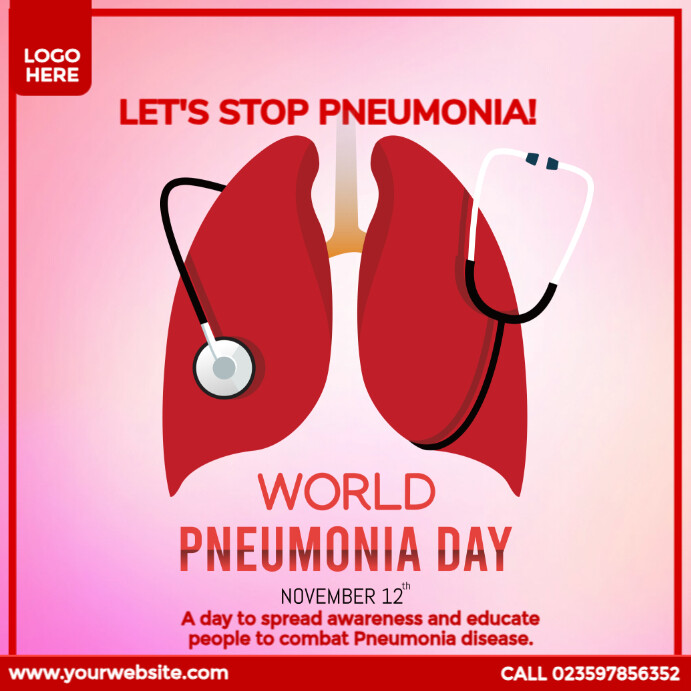 World Pneumonia Day Template | PosterMyWall
