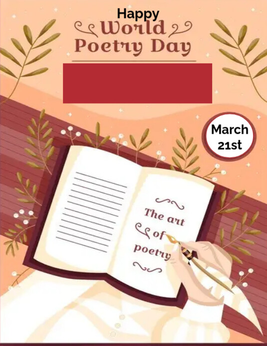 World poetry day flyer template | PosterMyWall
