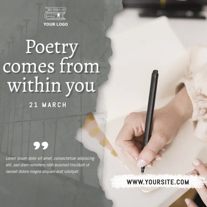 Poetry Template | PosterMyWall