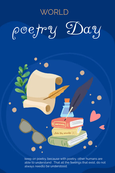 World poetry Day template | PosterMyWall