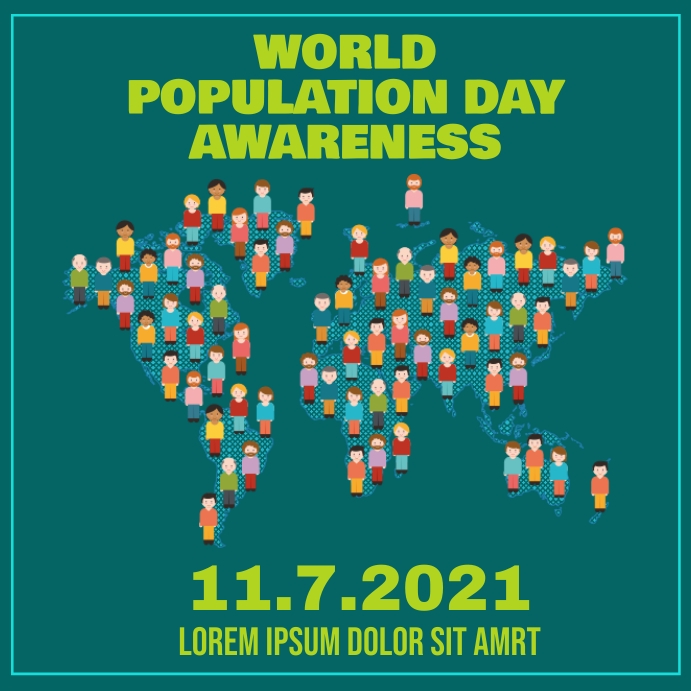 Copy of World population awareness day | PosterMyWall