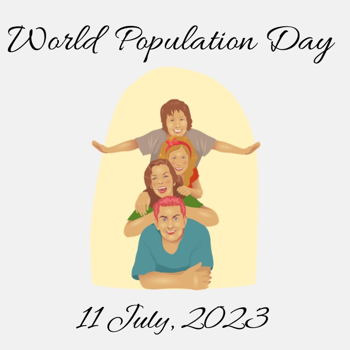 World population day 2023 Template | PosterMyWall