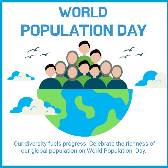 World population day 2023 Template | PosterMyWall