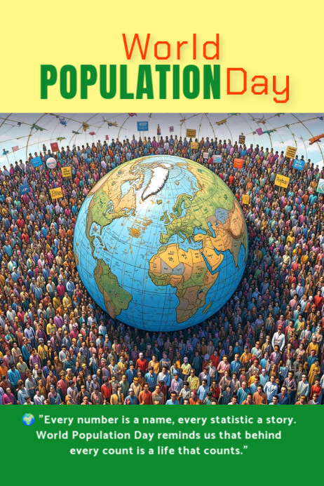 World population day Template | PosterMyWall