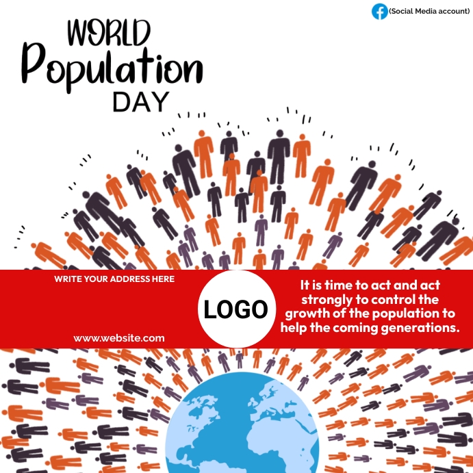 world population day Template | PosterMyWall