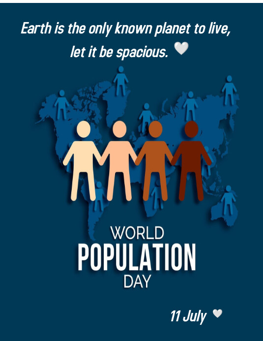 Copy of World population day | PosterMyWall