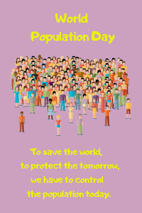 world population day Template | PosterMyWall