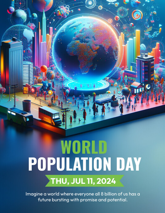 World Population Day Flyer Template | PosterMyWall