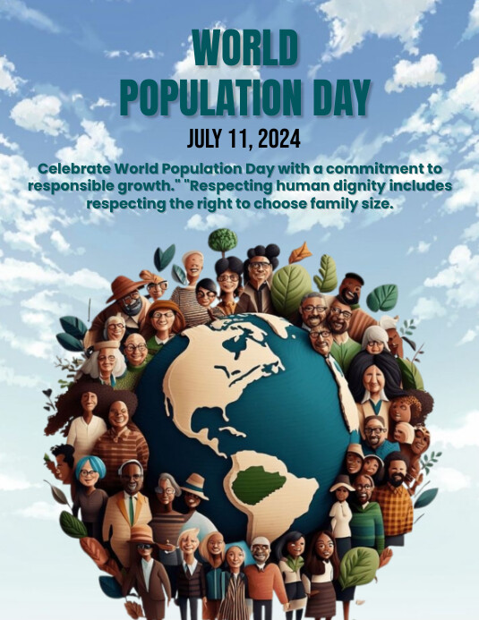World Population Day Flyer Templat | PosterMyWall