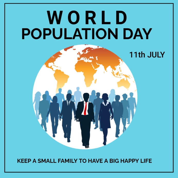 world population day flyer Template | PosterMyWall