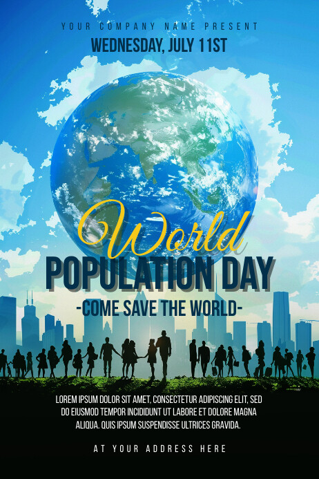 World Population Day Flyer or Poster Template | PosterMyWall
