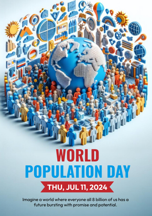 World Population Day Flyer Template | PosterMyWall