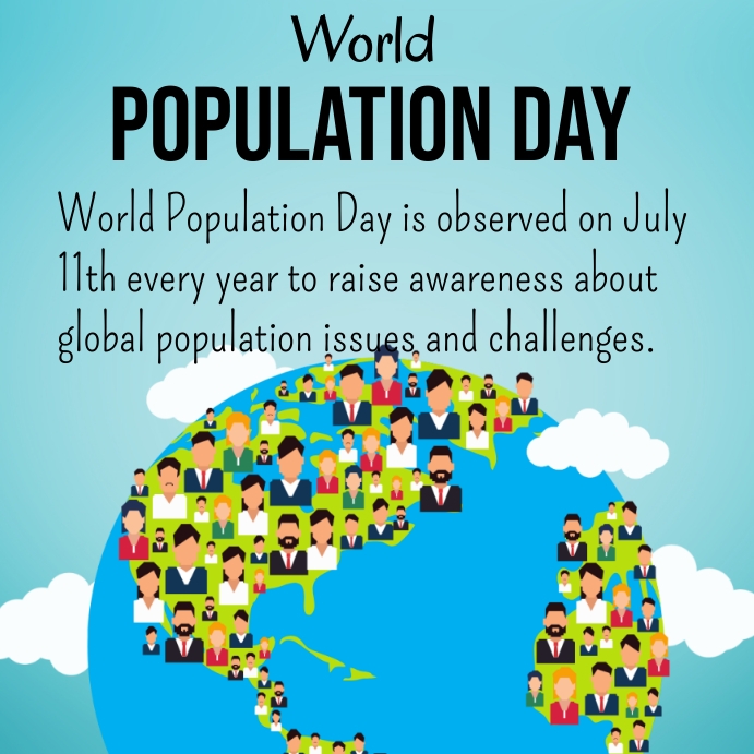 World Population day Instagram post Template | PosterMyWall